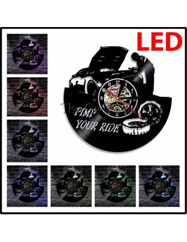 Car Mechanic 01 - Vinyl record clock