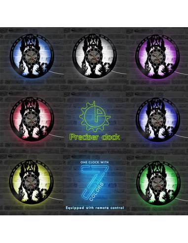 Cavalier King Charles Spaniel Dog 01 - Vinyl record clock