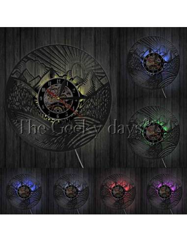 Tree of Life 02 - Vinyl record clock